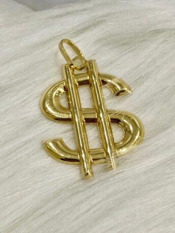 gold pricesReal Gold $ Sign Pendant 18k 1.71gms