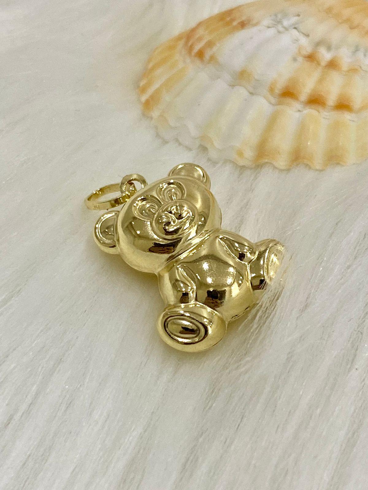 today goldReal Gold Teddy Bear Pendant 18k - Sola Gold